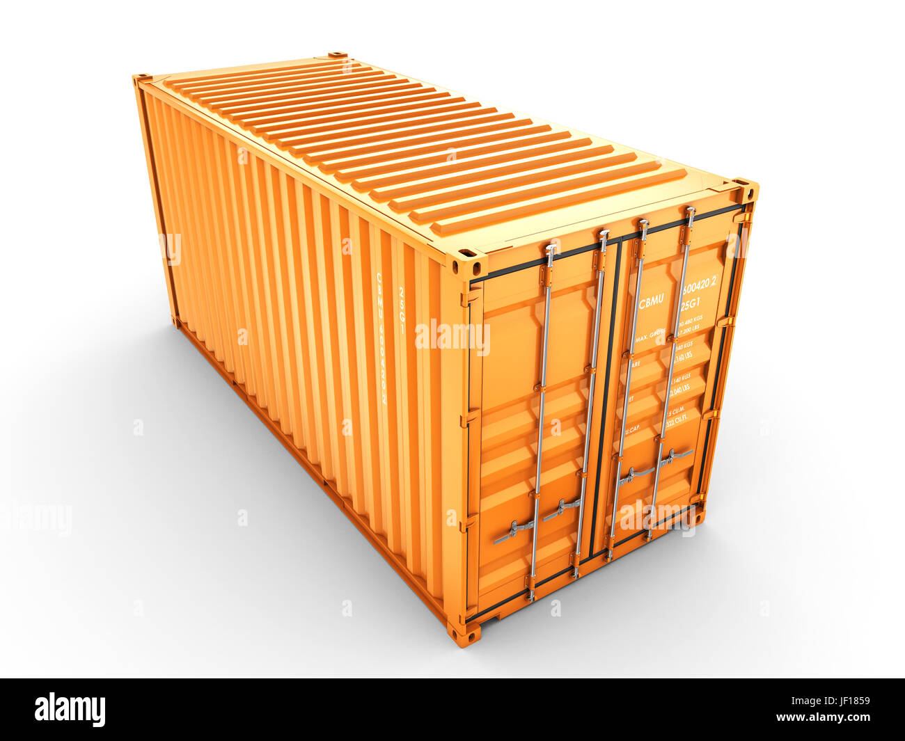 Isolated cargo container Stock Photo - Alamy
