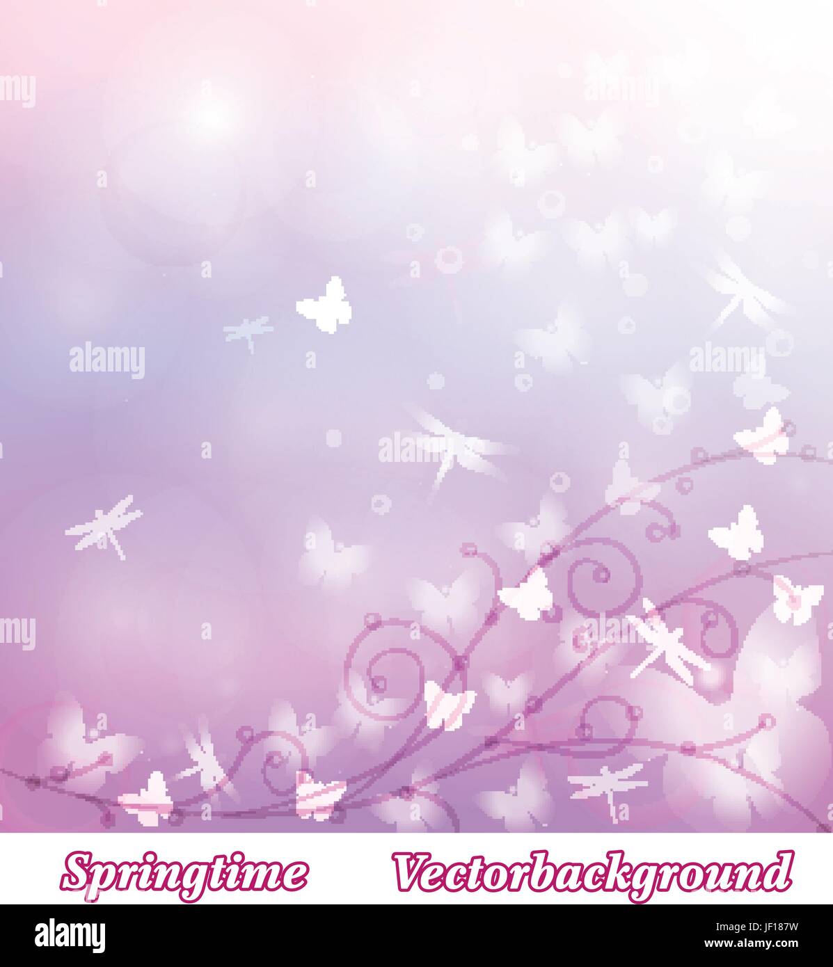 pastel colored background with butterflies Stock Vector Image & Art - Alamy