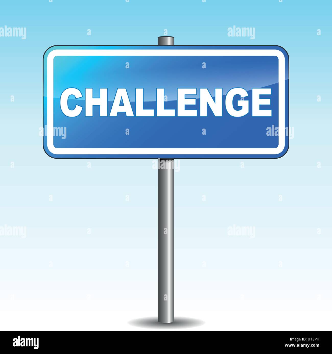 Business challenges sign illustration Stock Vector Images - Alamy