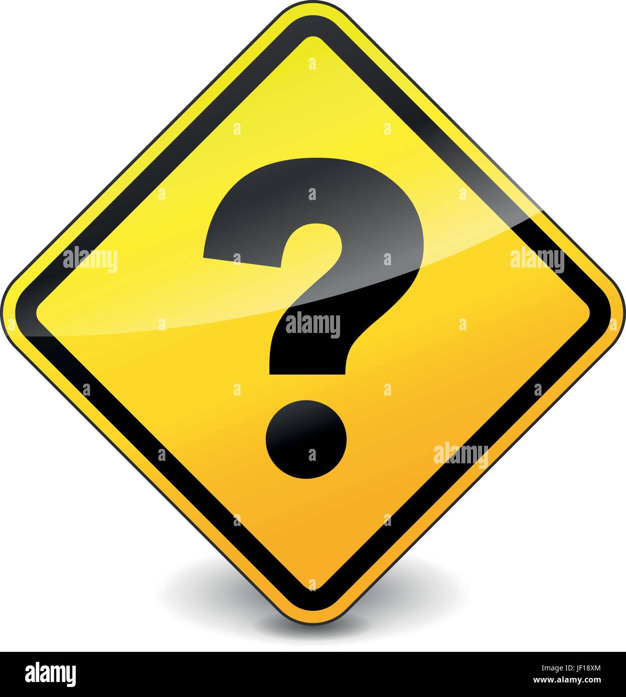 Question mark street sign Stock Vector Images - Alamy