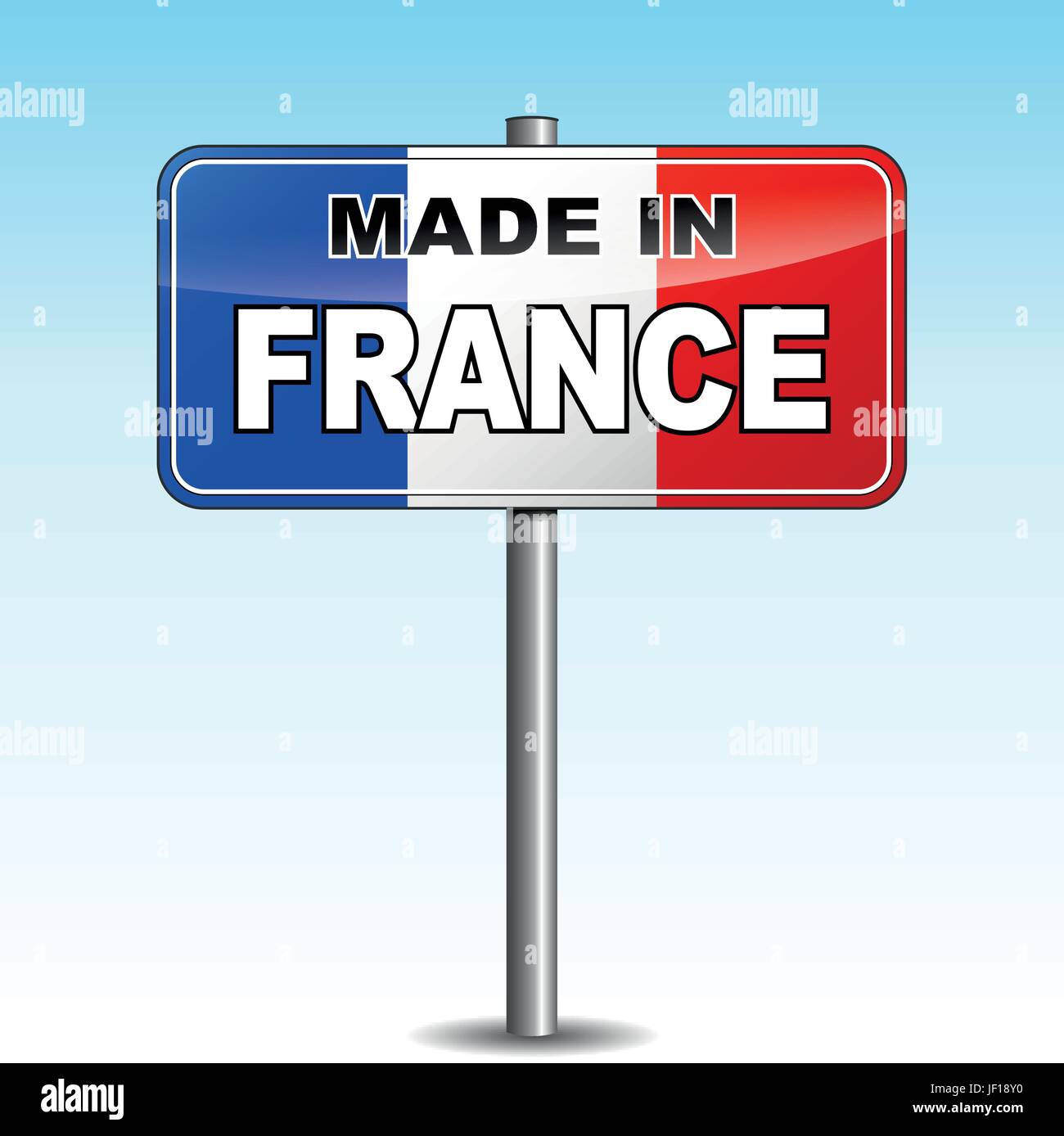 Red white and blue signage Stock Vector Images - Alamy