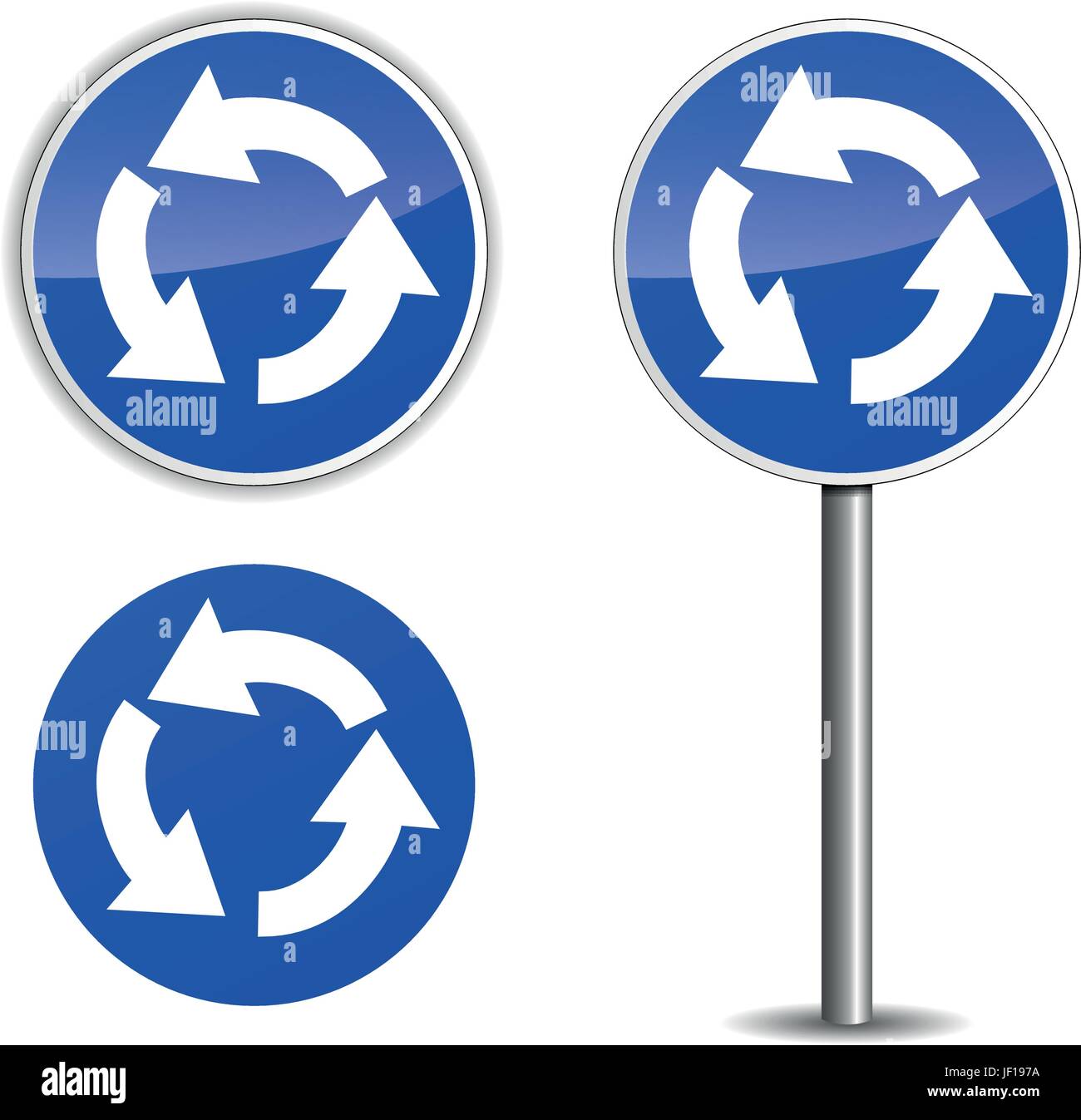 European roundabout sign Stock Vector Images - Alamy