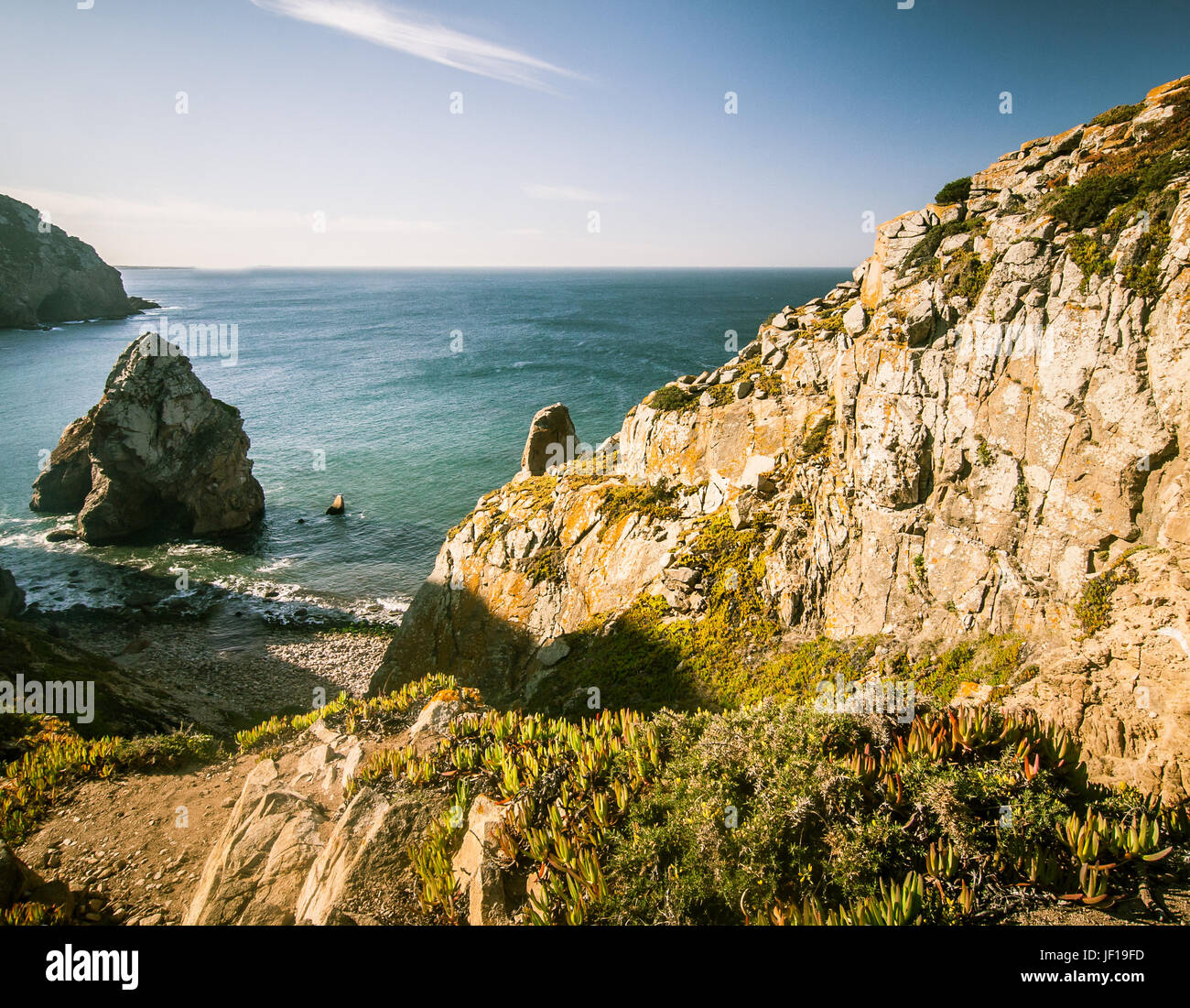A beautiful landscape on Cabo da Roca in Portugal Stock Photo - Alamy