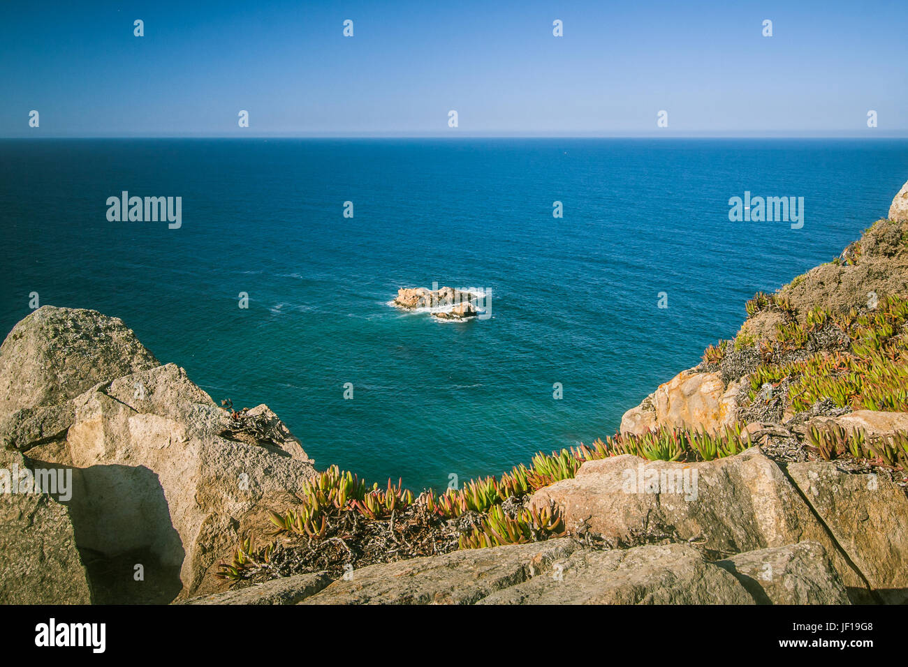 A beautiful landscape on Cabo da Roca in Portugal Stock Photo - Alamy