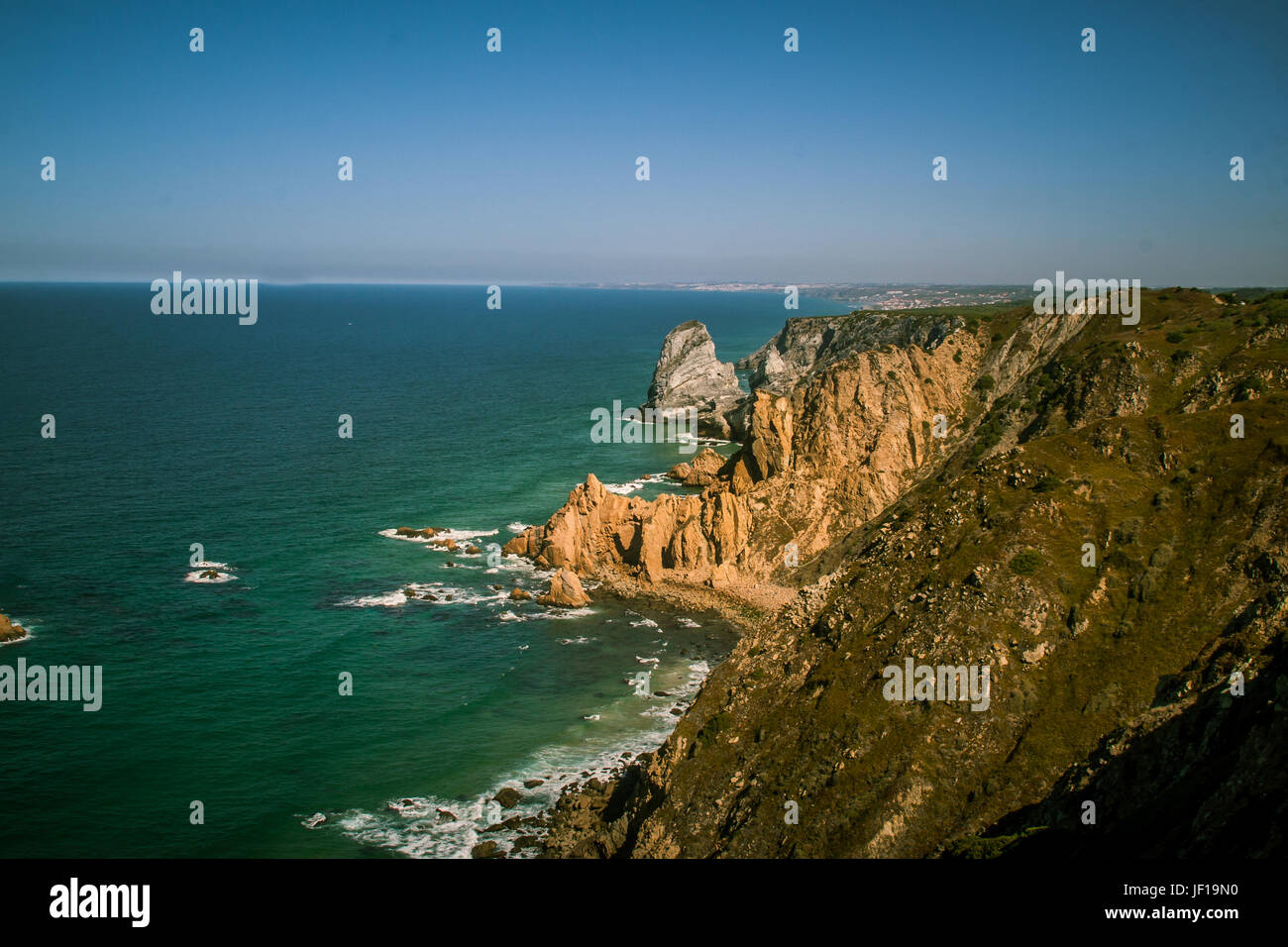 A beautiful landscape on Cabo da Roca in Portugal Stock Photo - Alamy