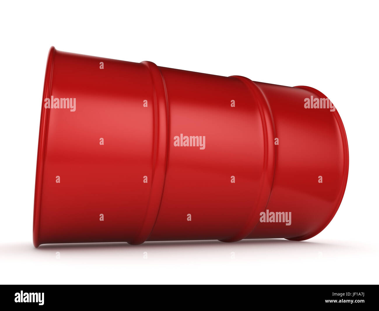 3D rendering red barrel Stock Photo - Alamy
