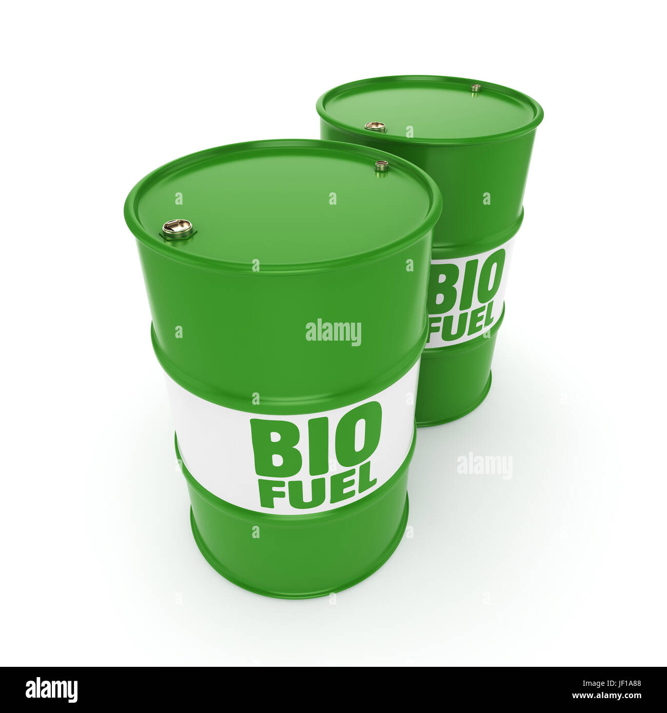 3D rendering barrels of biofuels Stock Photo - Alamy