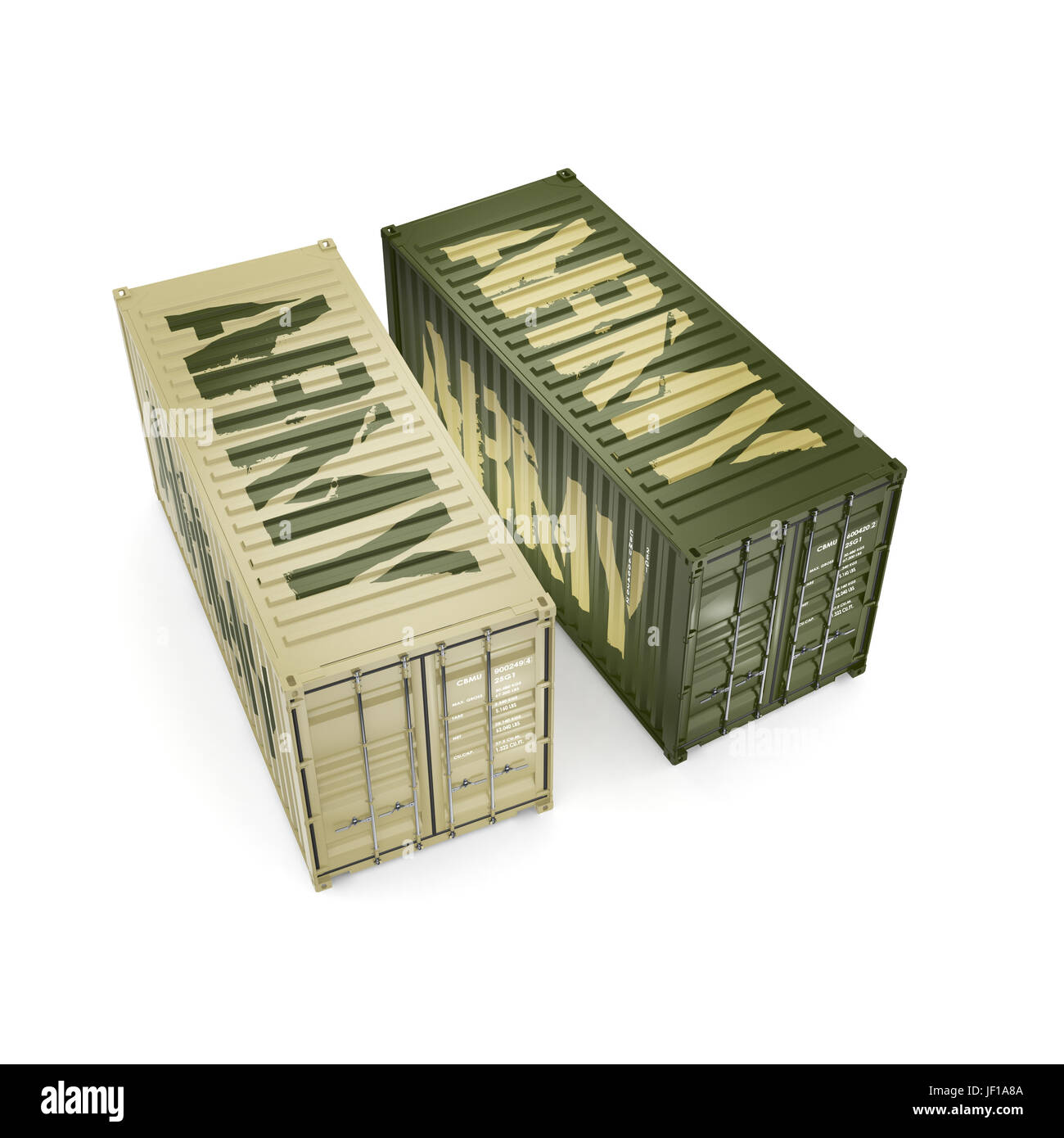 Weaponry containers Cut Out Stock Images & Pictures - Alamy