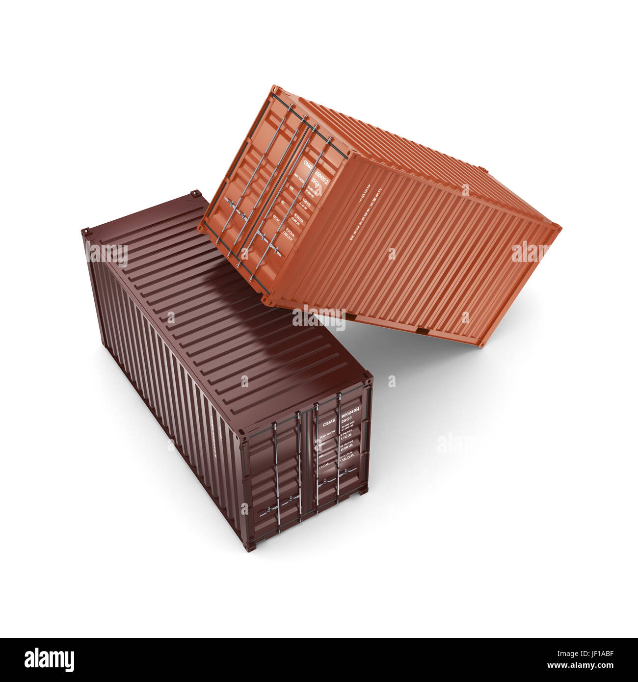 3D rendering containers Stock Photo - Alamy