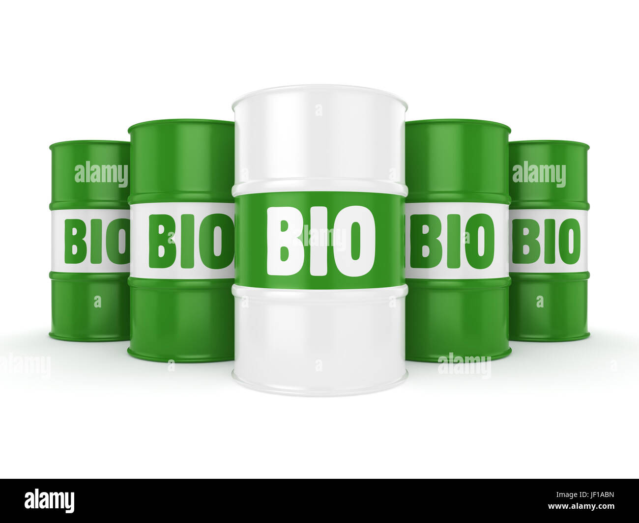 3D rendering barrel of biofuels Stock Photo - Alamy