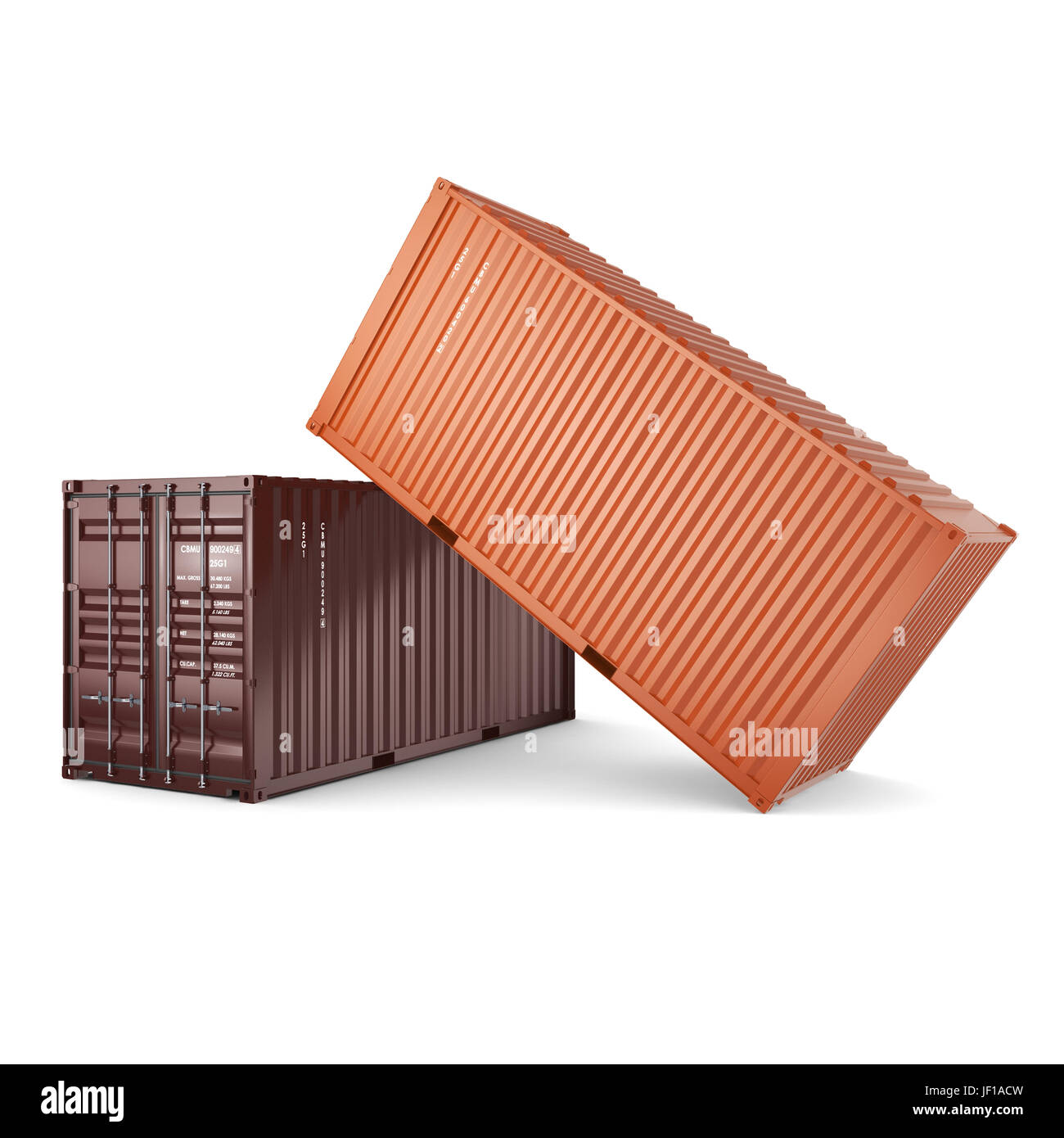 3D rendering containers Stock Photo - Alamy
