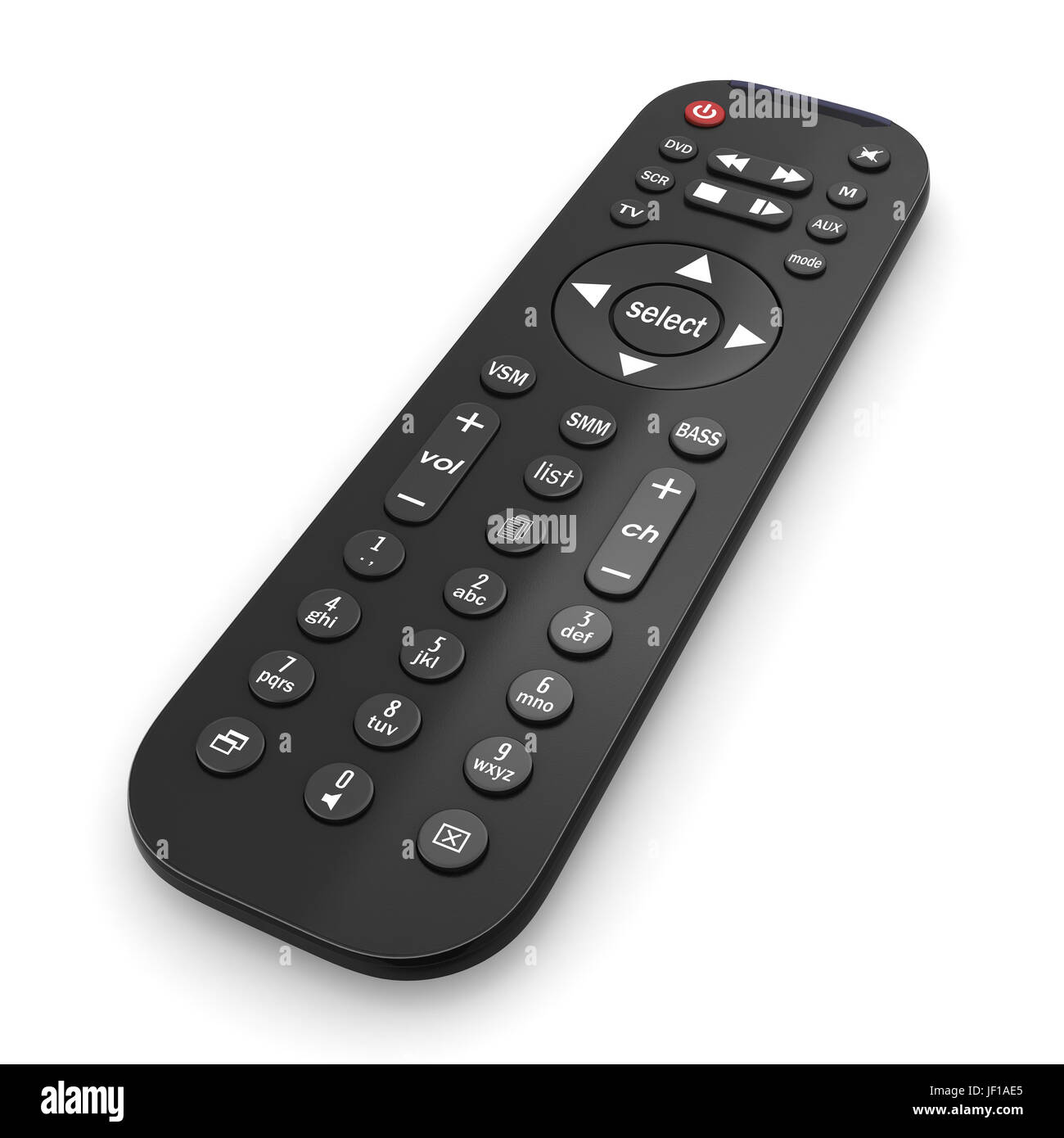 3D rendering TV Remote Stock Photo - Alamy