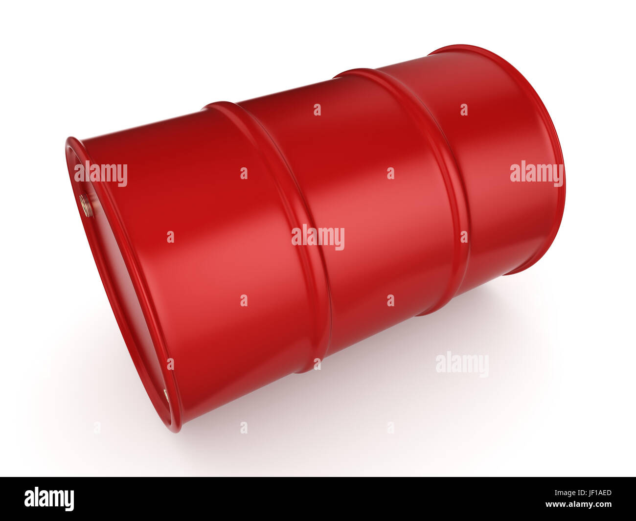 3D rendering red barrel Stock Photo - Alamy
