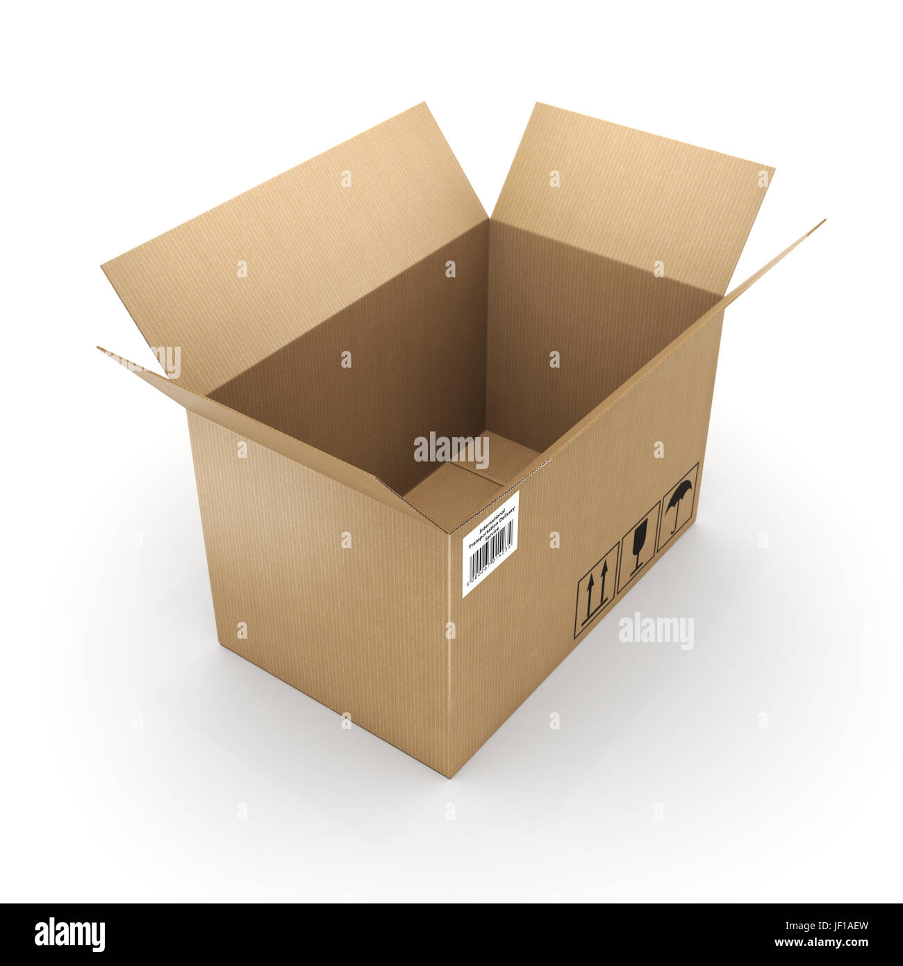 3D rendering cardboard box Stock Photo - Alamy