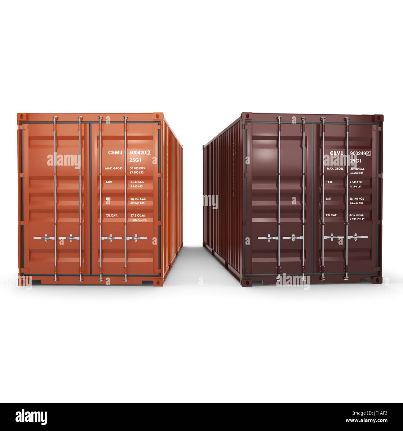 3d containers hi-res stock photography and images - Alamy