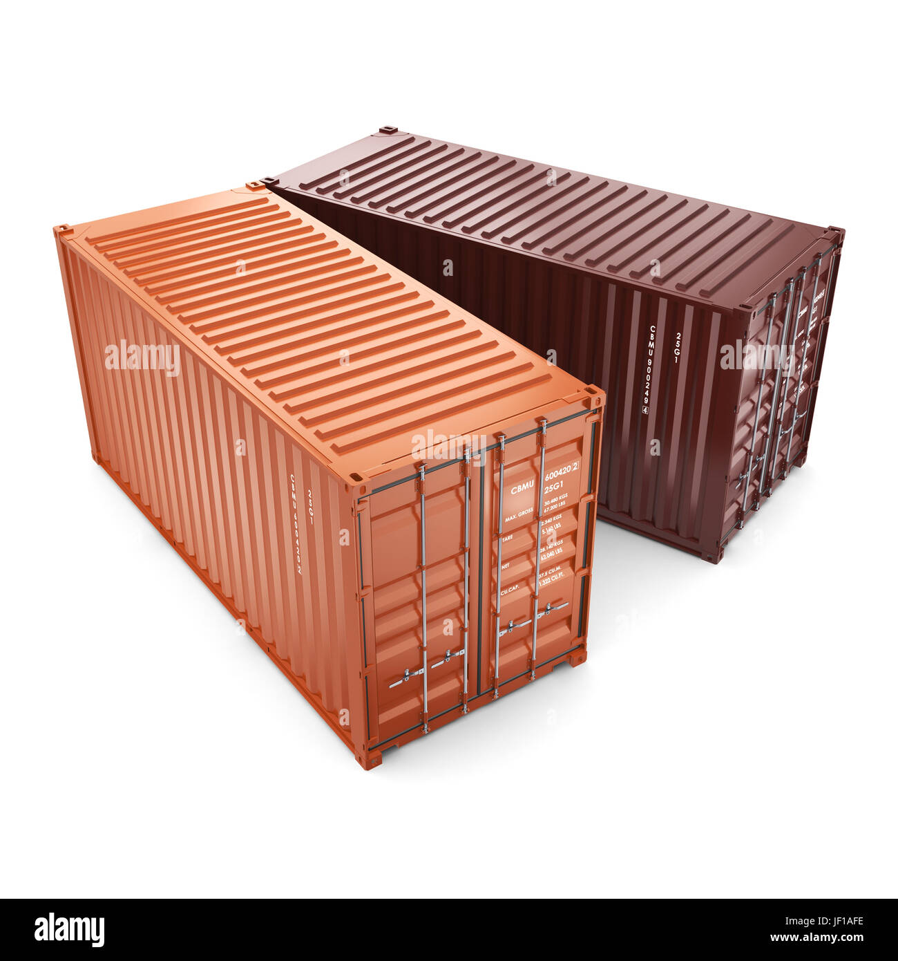 3D rendering containers Stock Photo - Alamy
