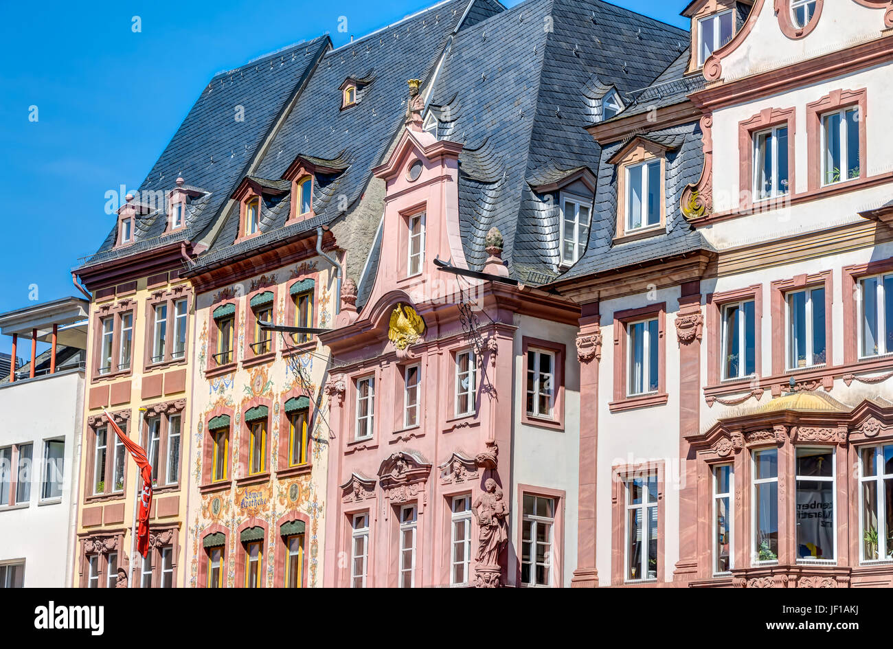 Historic buildings in Mainz Stock Photo - Alamy