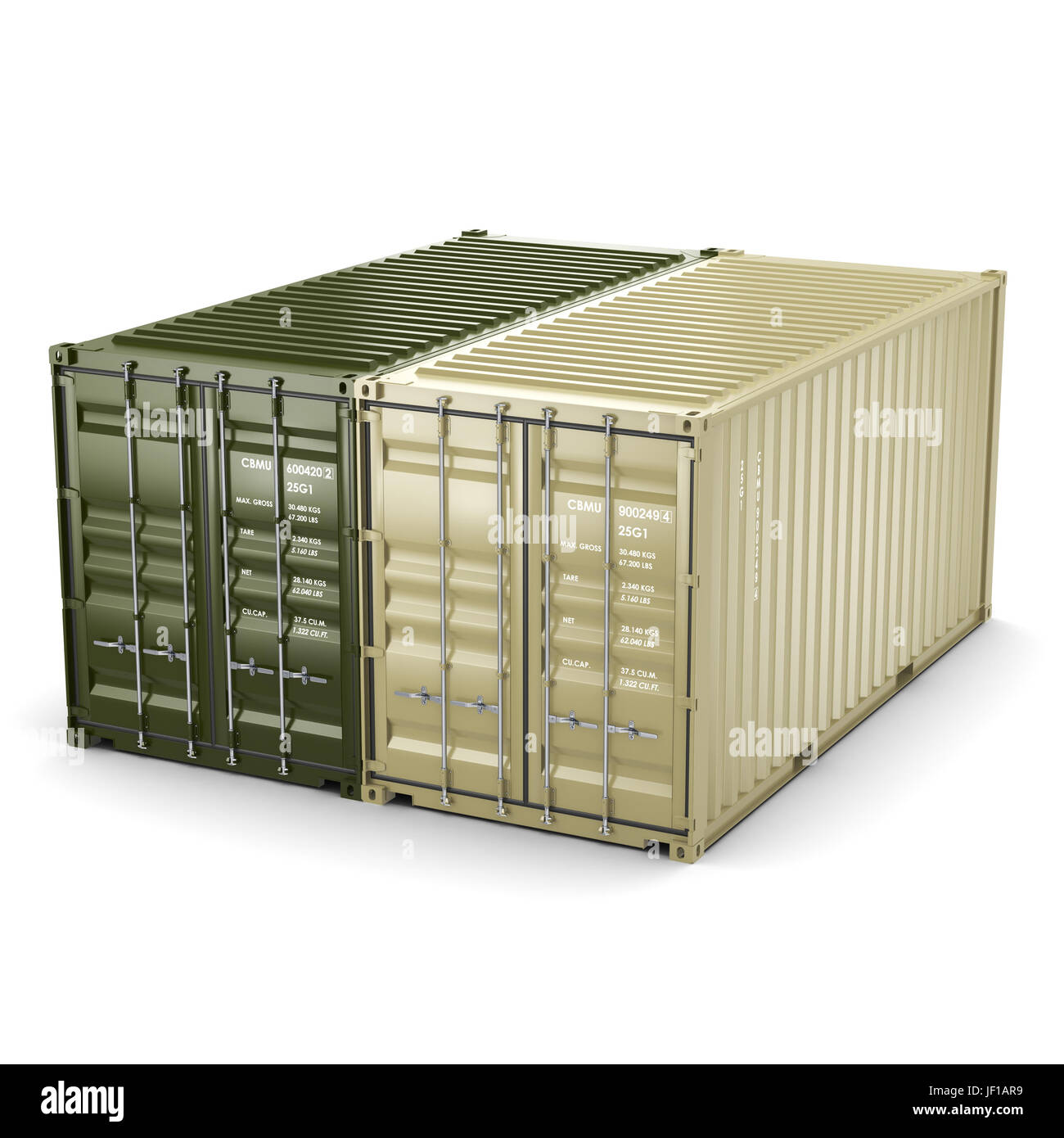 3D rendering container Stock Photo - Alamy