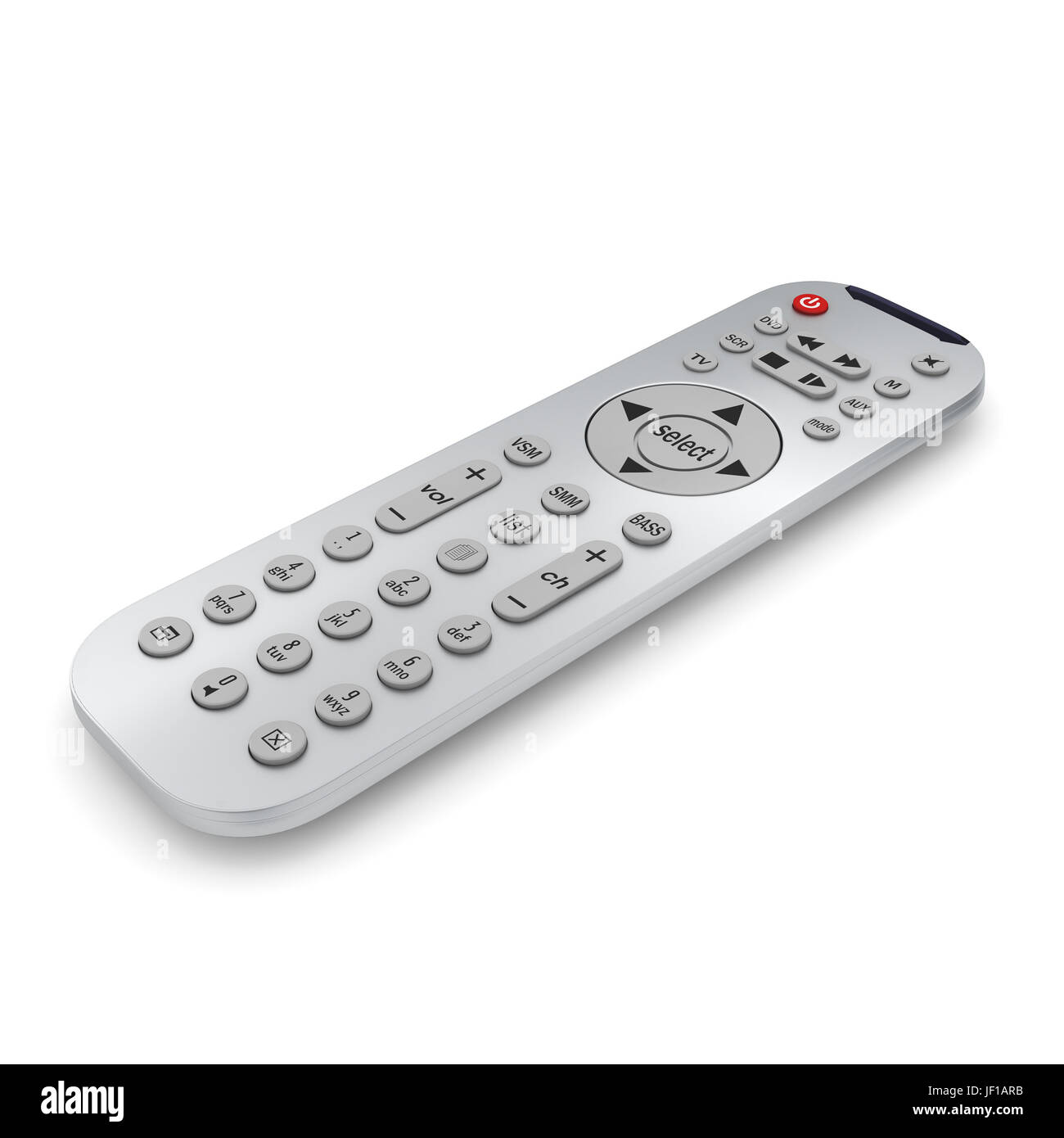 3D rendering TV Remote Stock Photo - Alamy