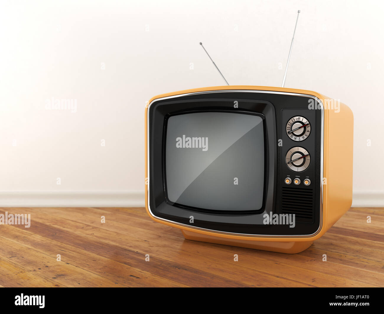 3D rendering old tv Stock Photo - Alamy