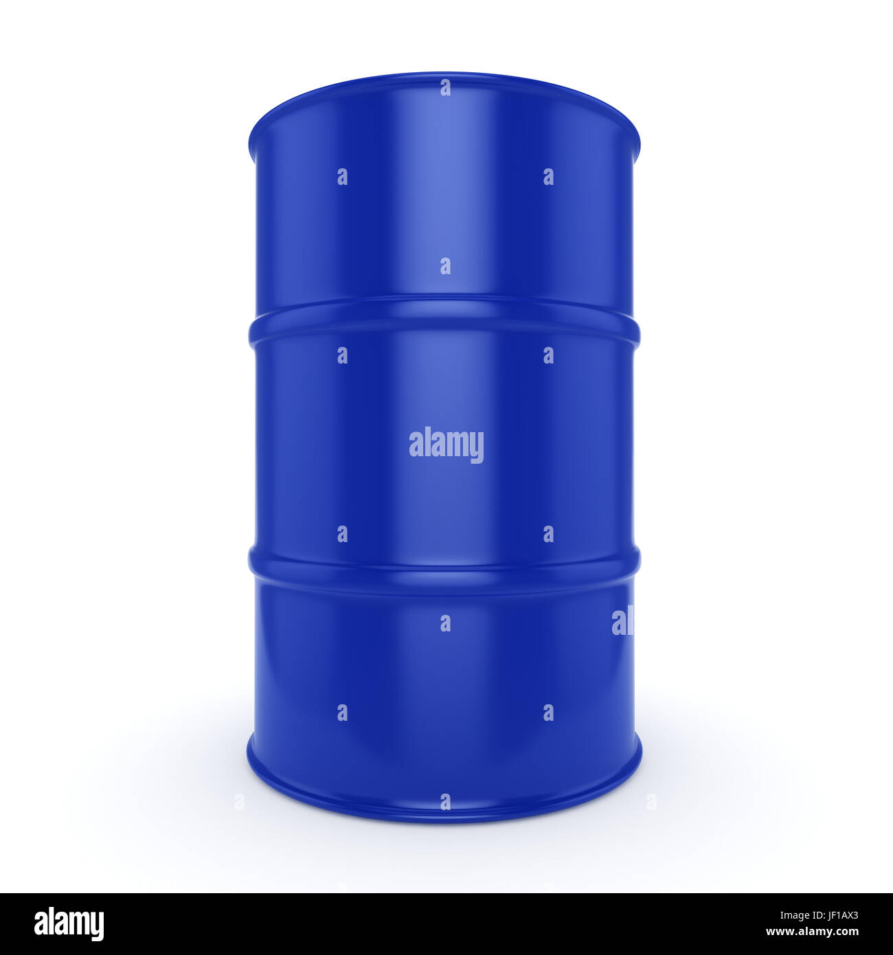 3D rendering blue barrel Stock Photo - Alamy