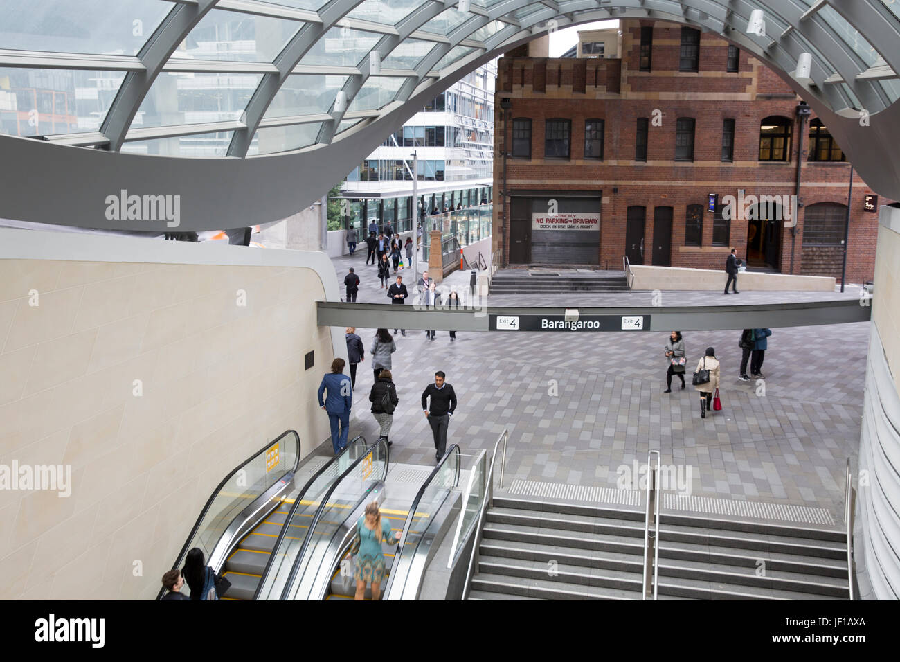 Wynyard railway station and Wynyard walk connecting visitors with the ...