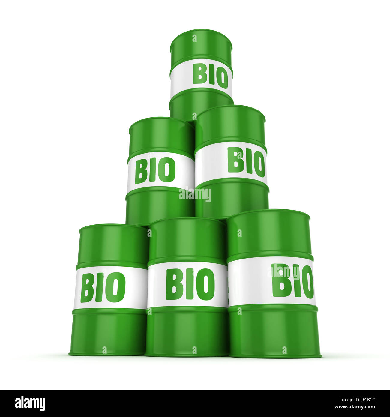 3D rendering barrel of biofuels Stock Photo - Alamy