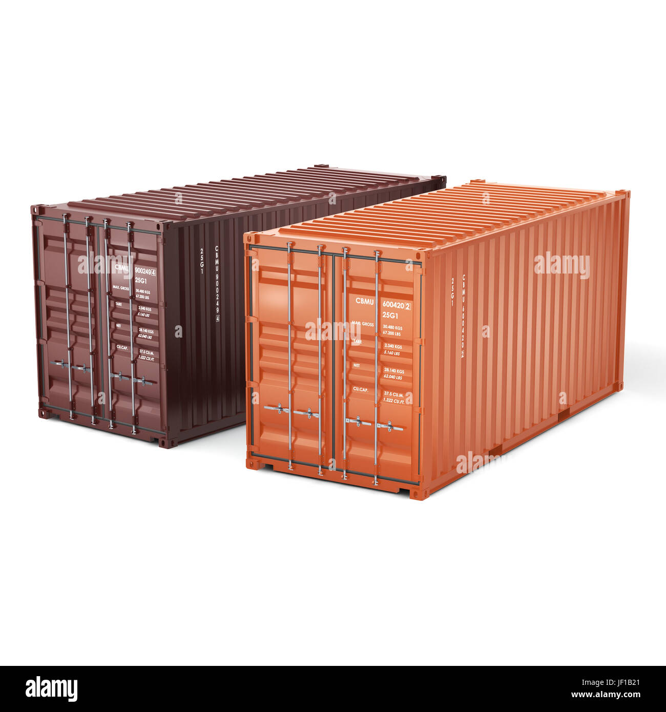3D rendering containers Stock Photo - Alamy