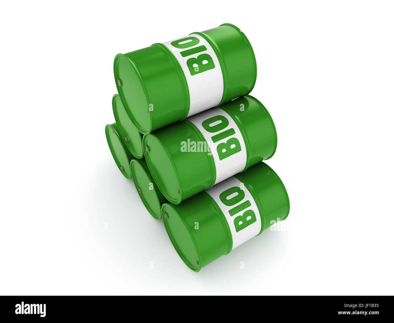 3D rendering barrel of biofuels Stock Photo - Alamy