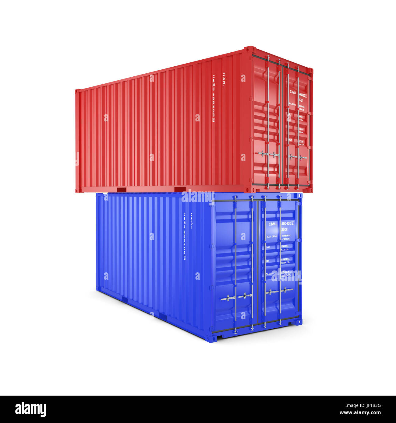 3D rendering containers Stock Photo - Alamy