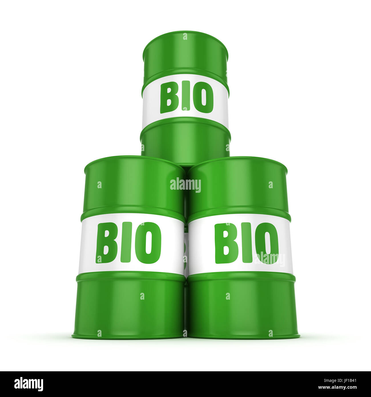 3D rendering barrel of biofuels Stock Photo - Alamy