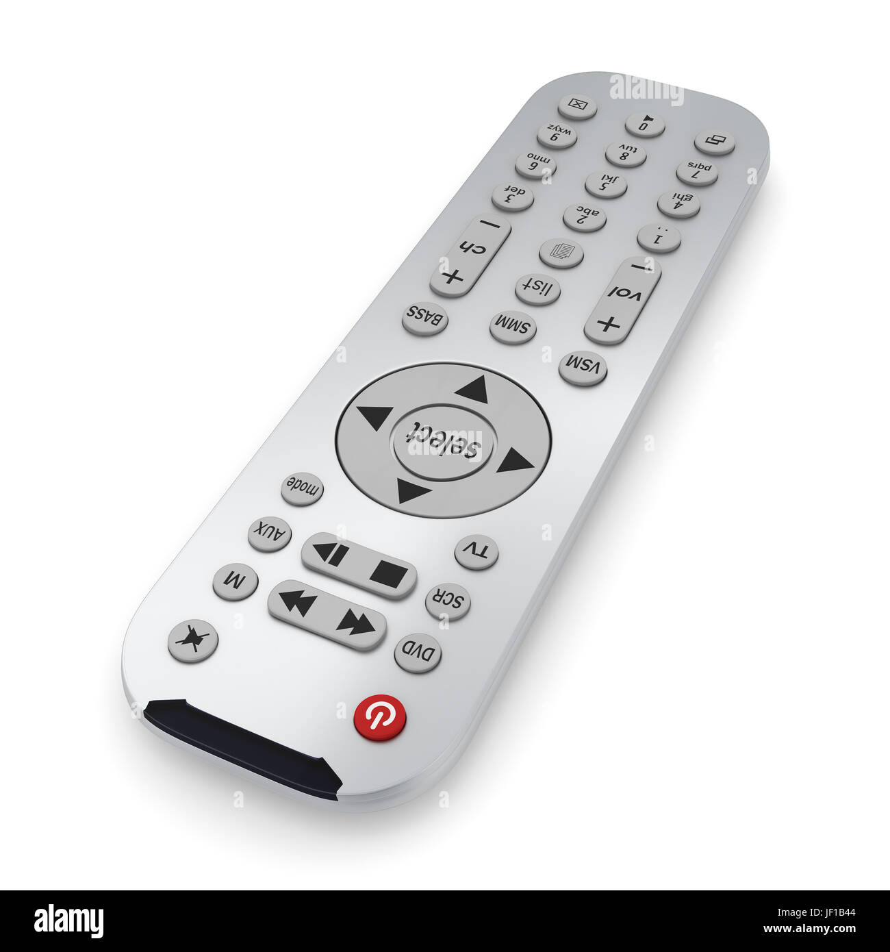 3D rendering TV Remote Stock Photo - Alamy