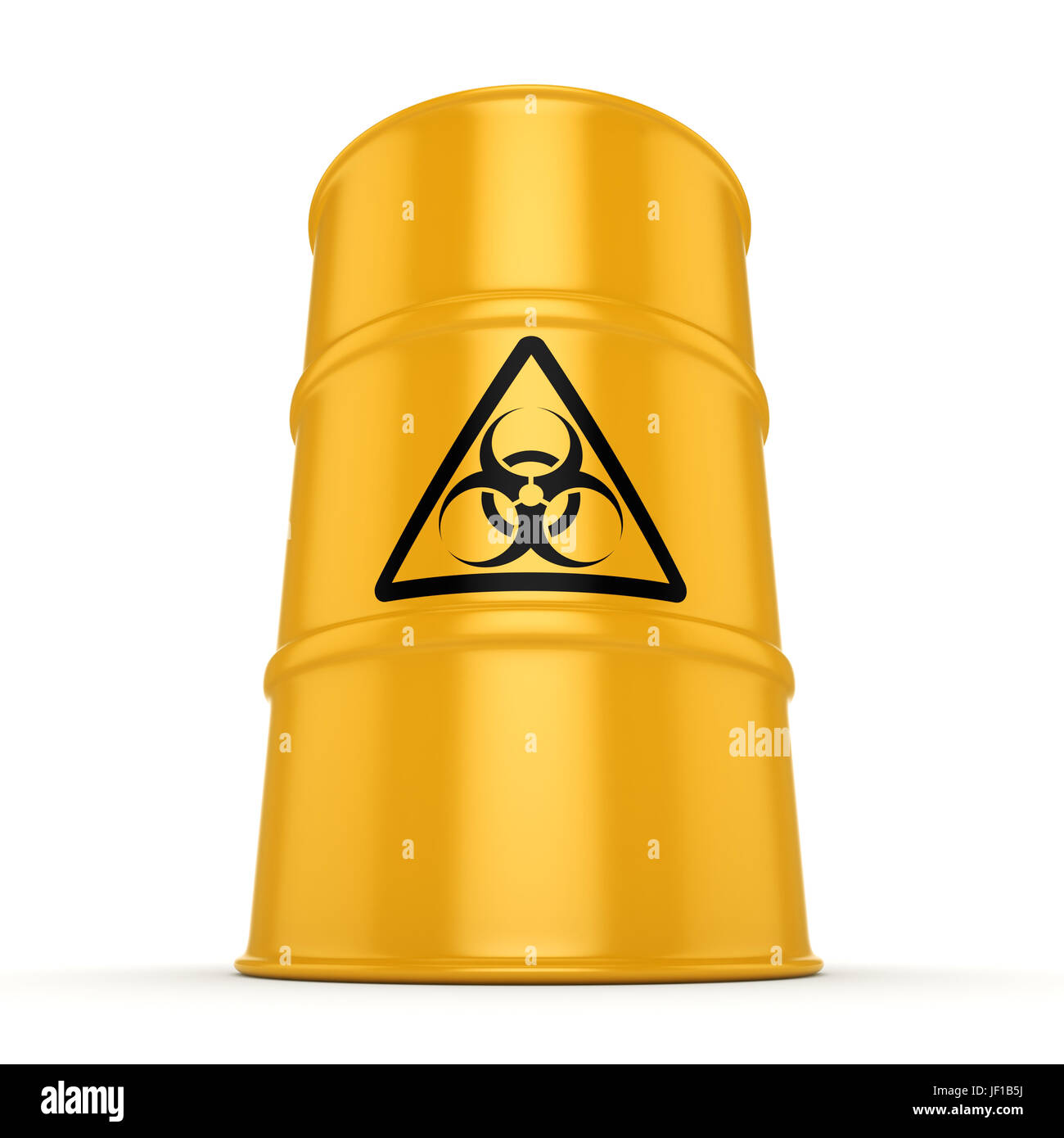 3D rendering biohazard barrel Stock Photo - Alamy