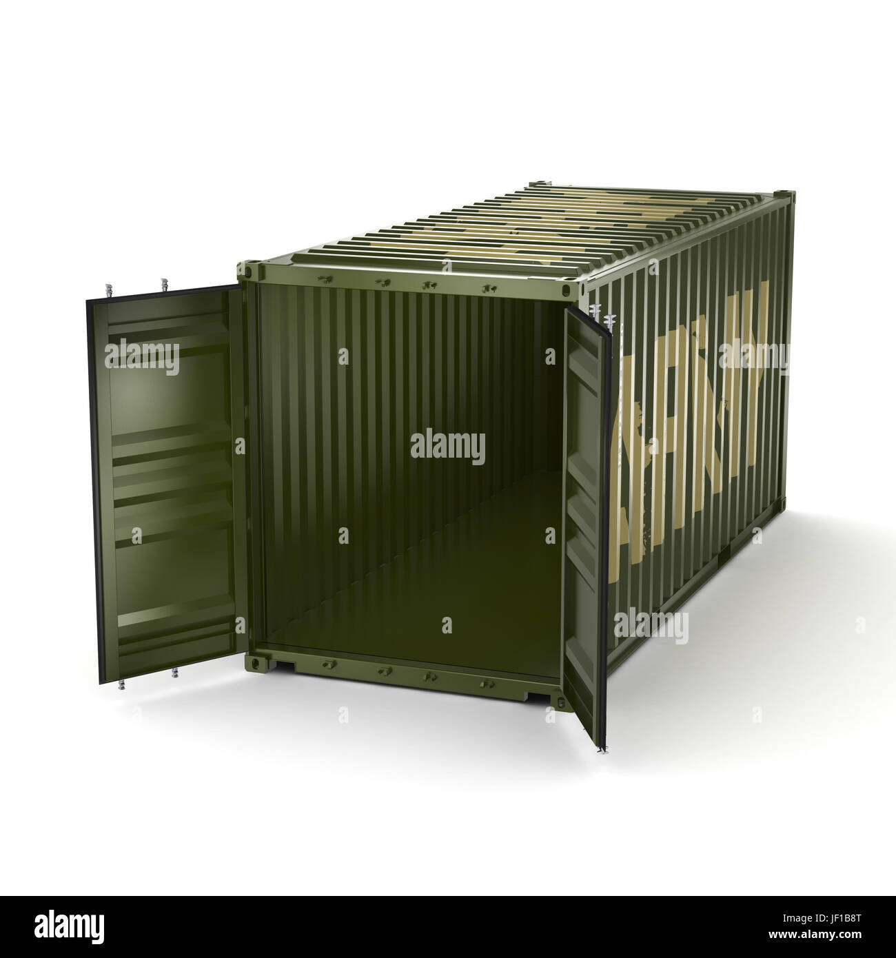 3D rendering army container Stock Photo - Alamy