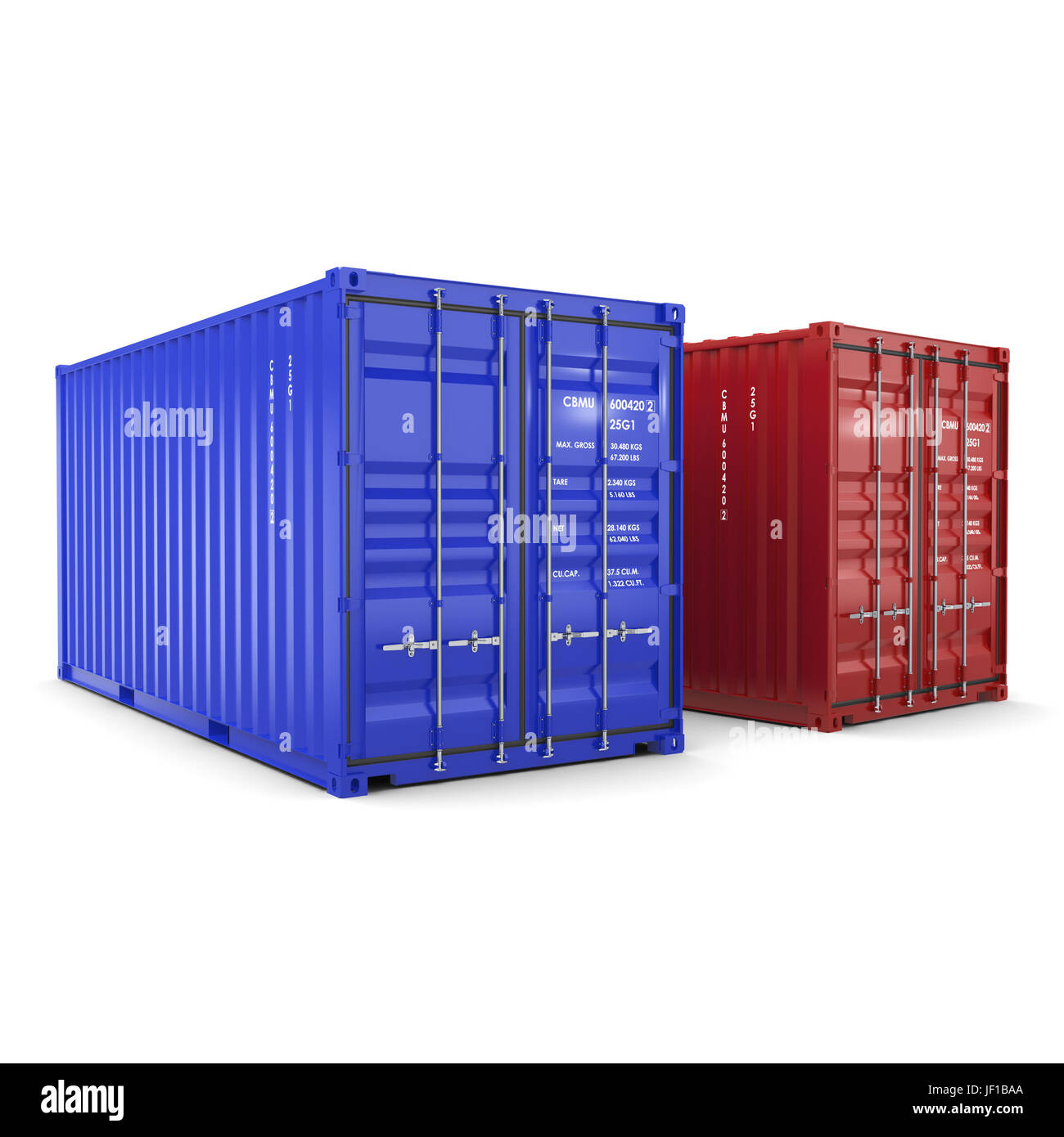 3D rendering containers Stock Photo - Alamy