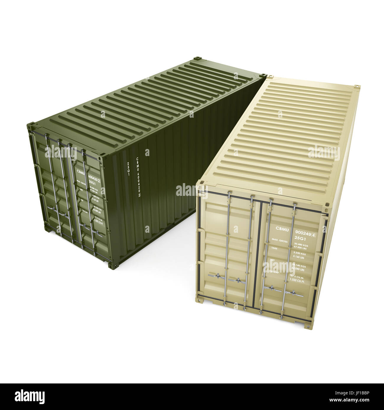3D rendering container Stock Photo - Alamy