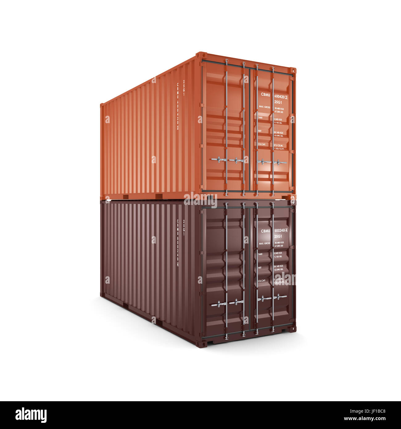 3D rendering containers Stock Photo - Alamy