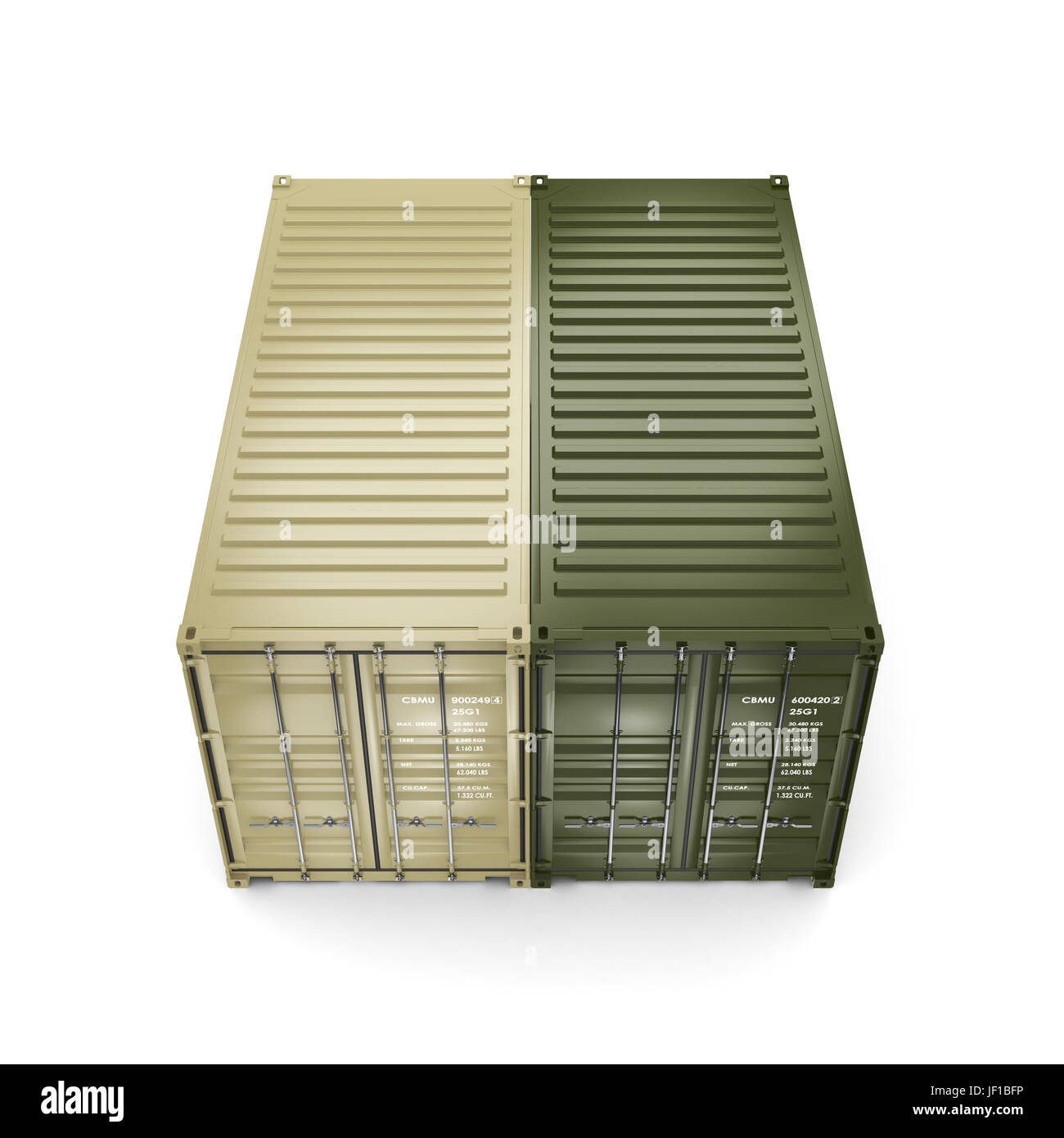3D rendering container Stock Photo - Alamy