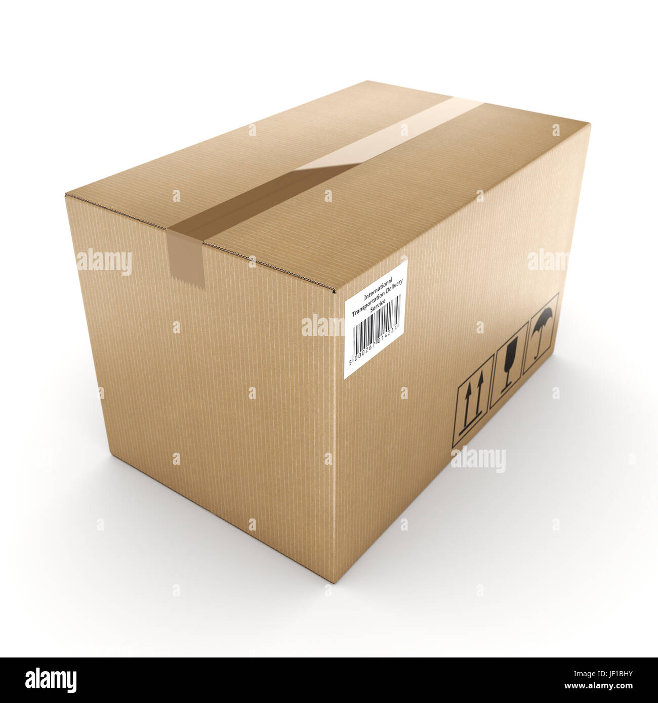 3D rendering cardboard box Stock Photo - Alamy