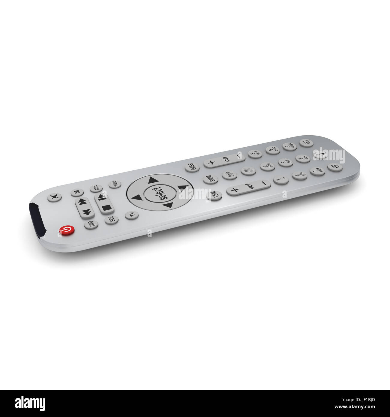 3D rendering TV Remote Stock Photo - Alamy