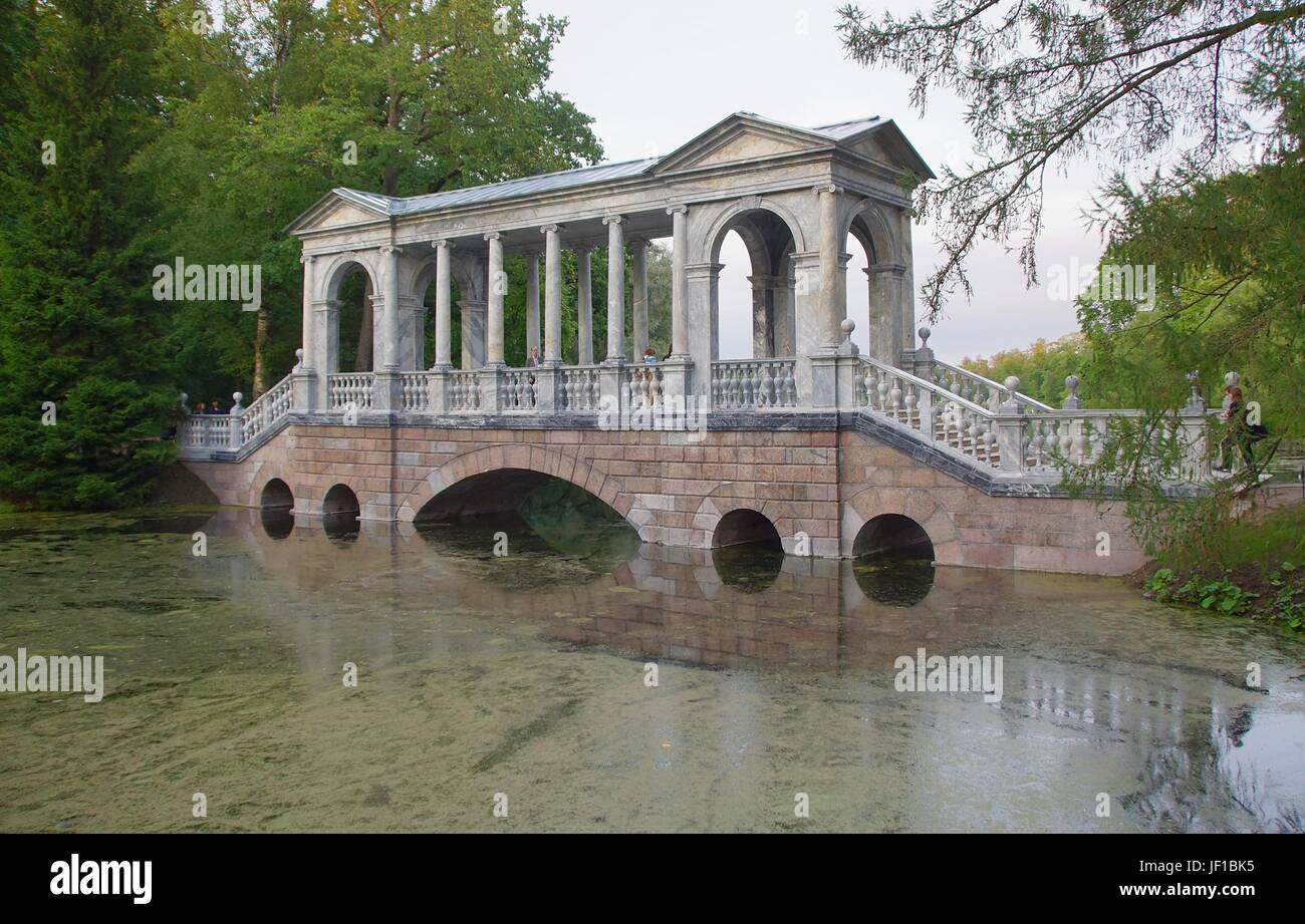 Siberian bridge in the Catherine Park Stock Photo - Alamy