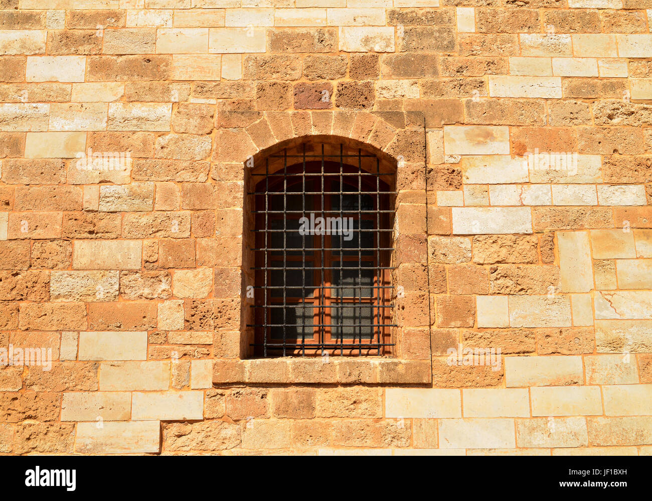 Rethymno Fortezza fortress window Stock Photo - Alamy
