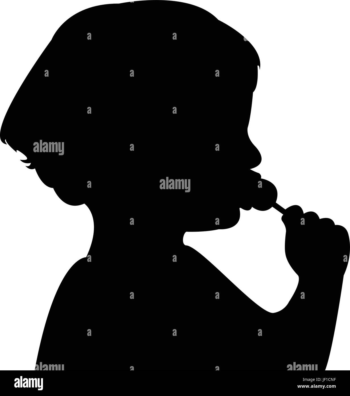 Profile people eating Stock Vector Images - Alamy