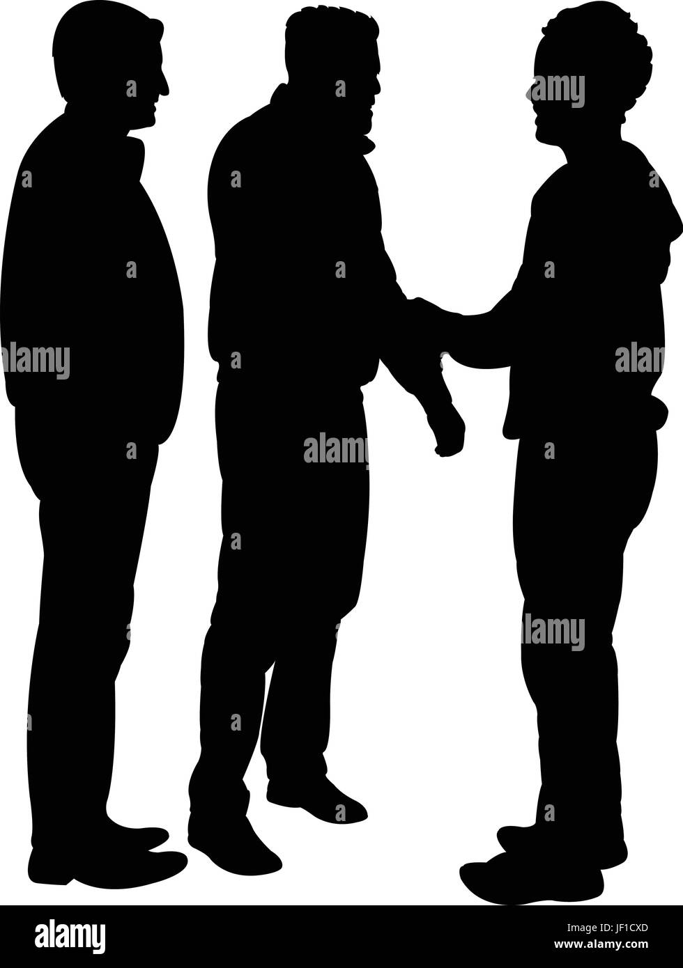 Talking behind back Black and White Stock Photos & Images - Alamy