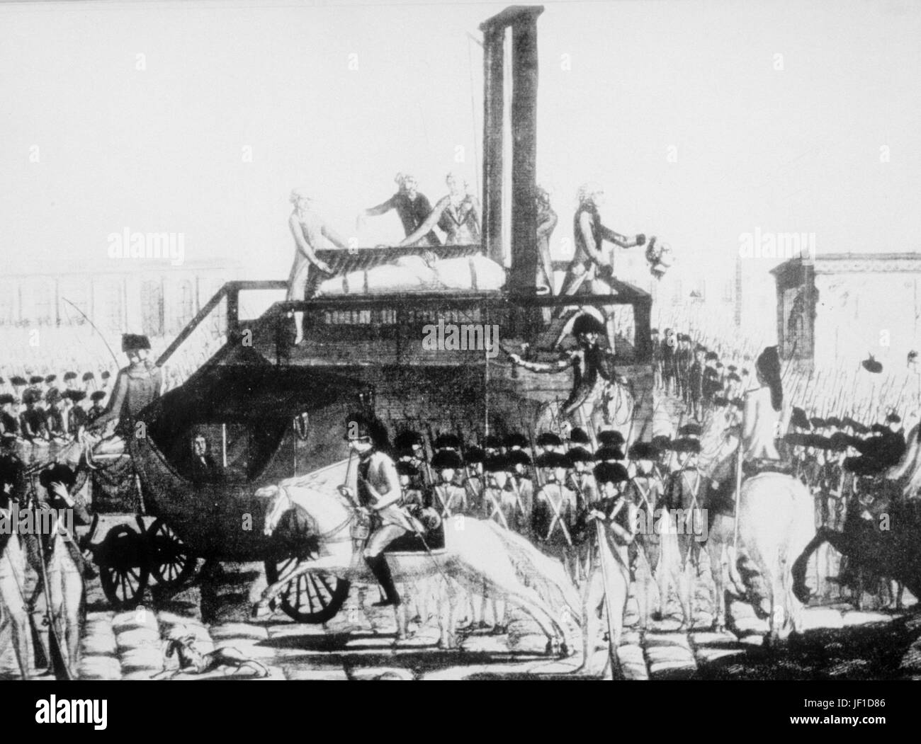 Sentenced to guillotine hi-res stock photography and images - Alamy