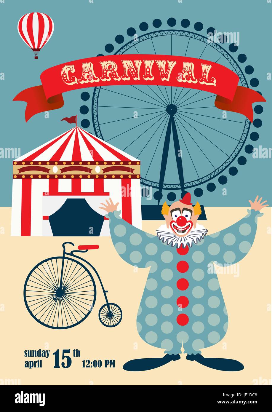 Old fairground poster hi-res stock photography and images - Alamy