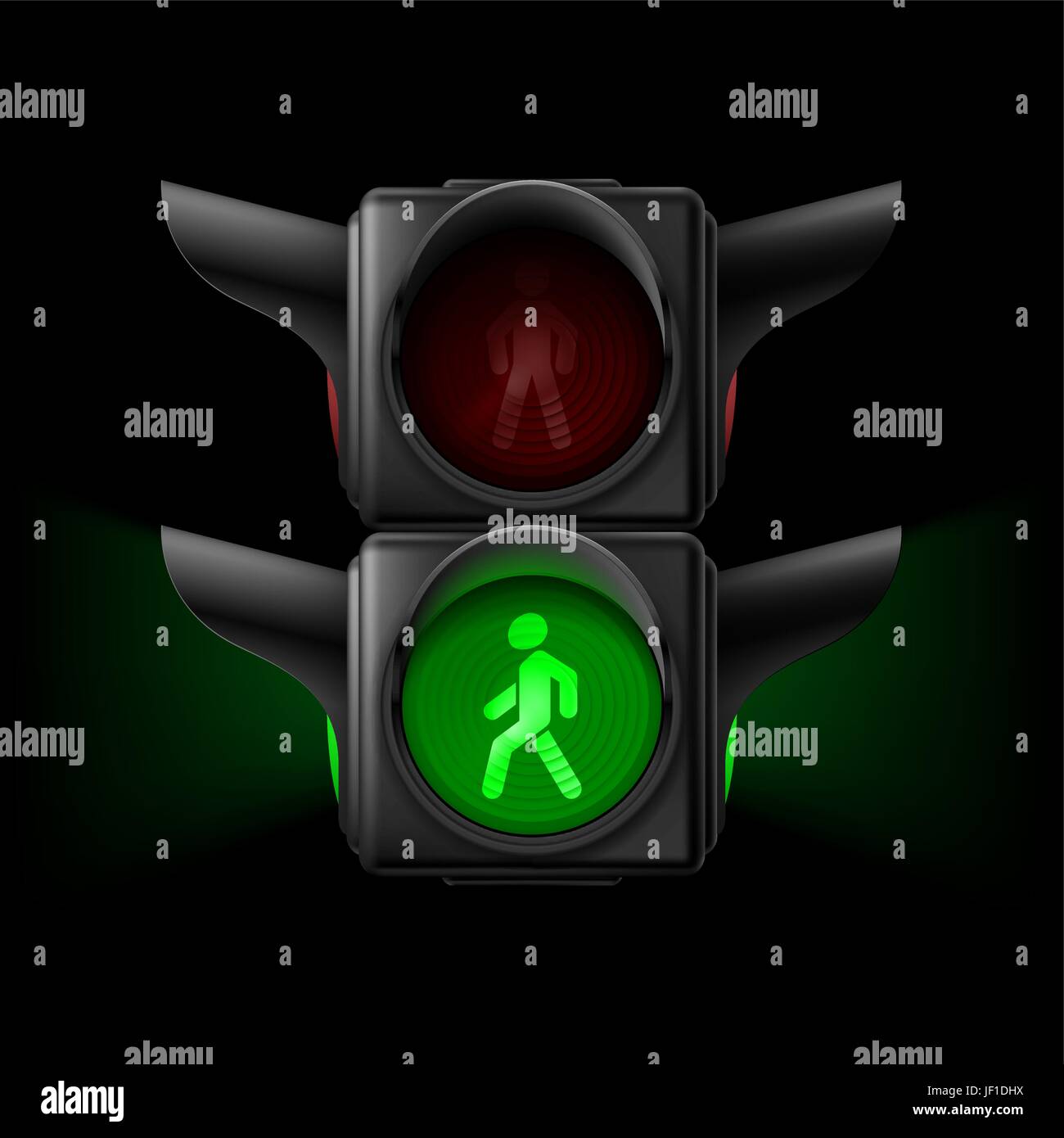 Pedestrian walk signal Stock Vector Images - Alamy