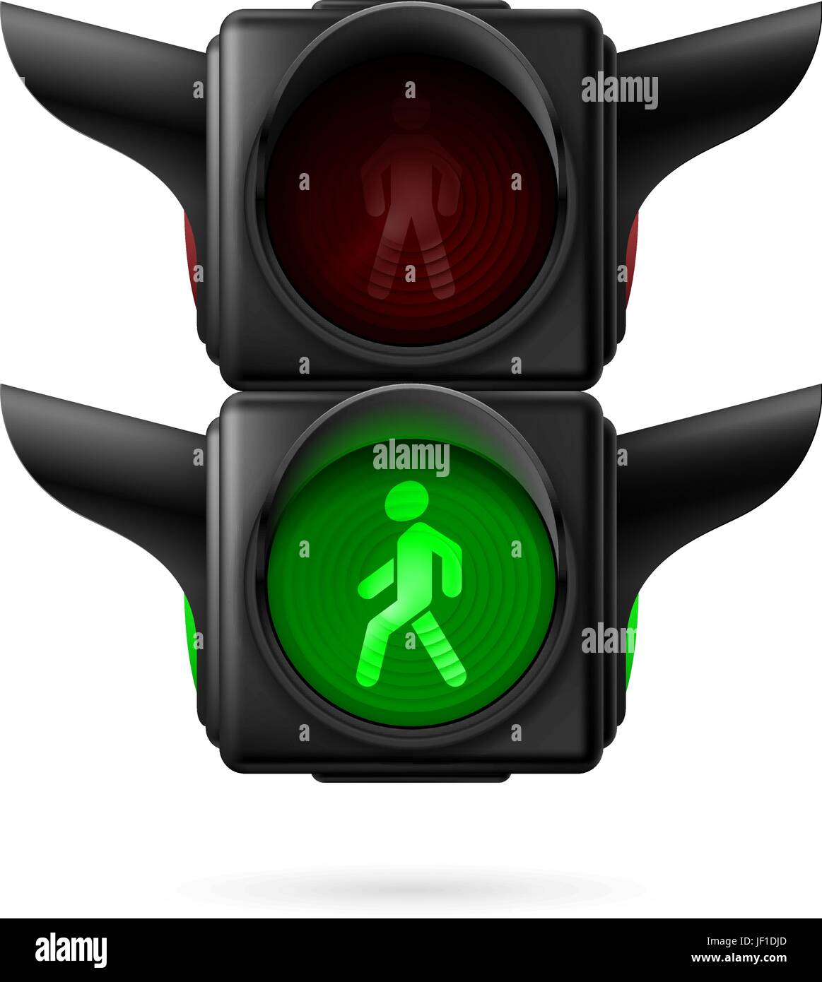 Pedestrian go sign Stock Vector Images - Alamy