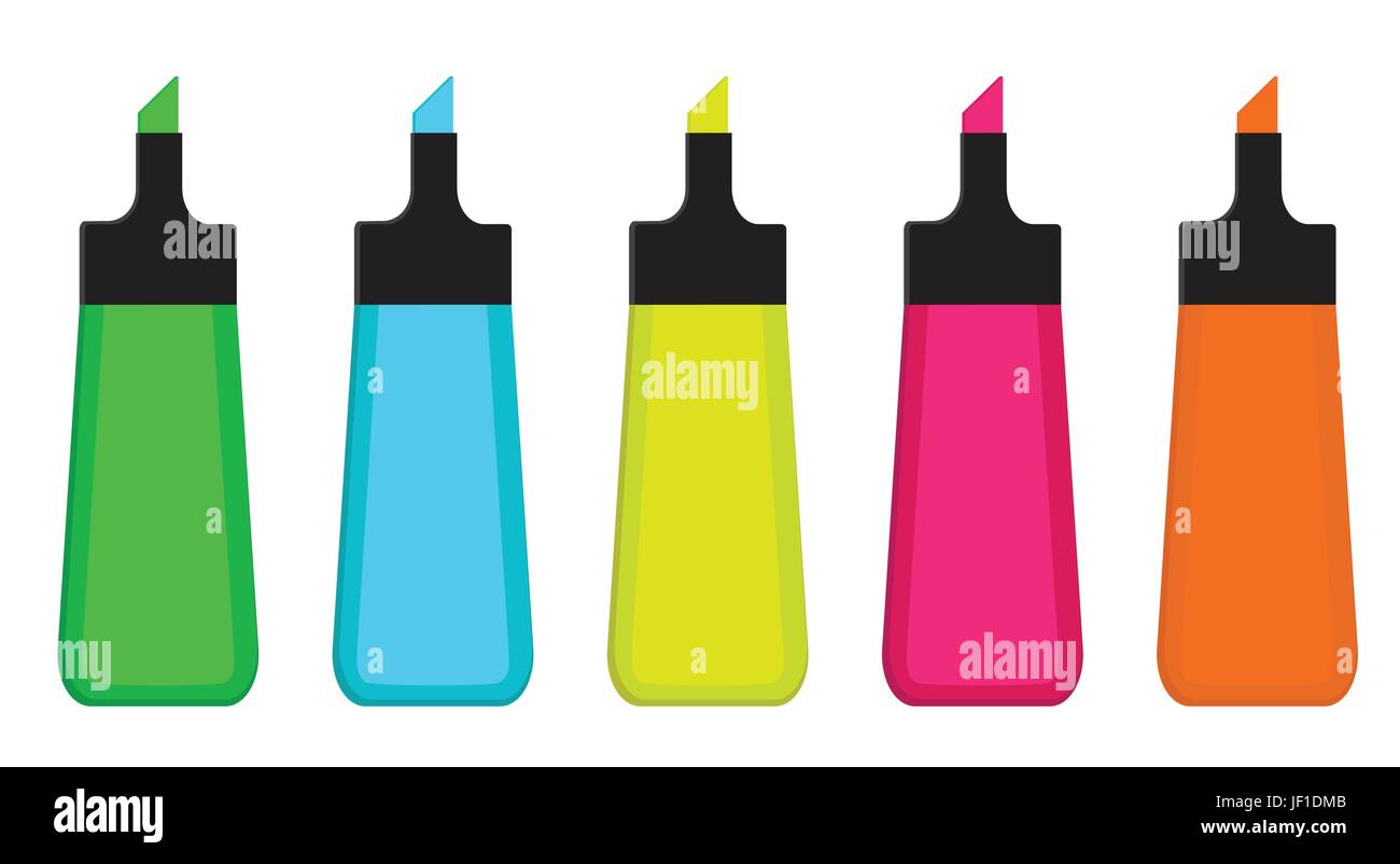 Selection of pens Stock Vector Images - Alamy