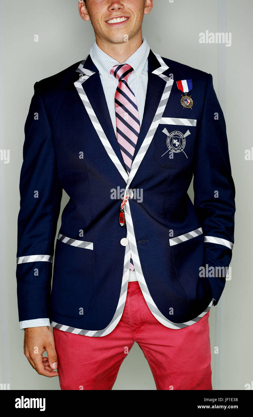 Walter Kock wears the blazer of the Malvern Preparatory School Rowing ...